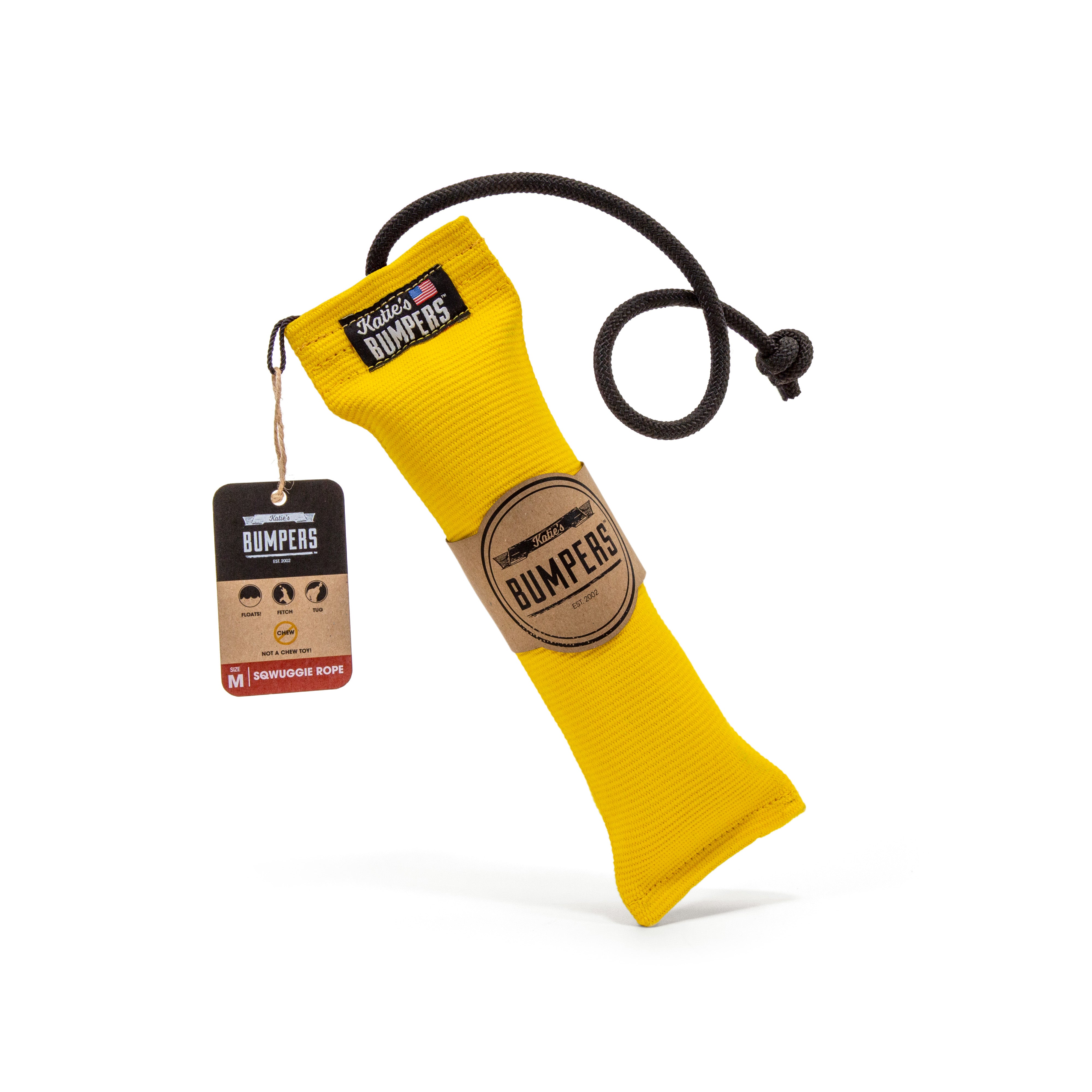 Katie's Bumpers Sqwuggie Rope Best Fetch Toy